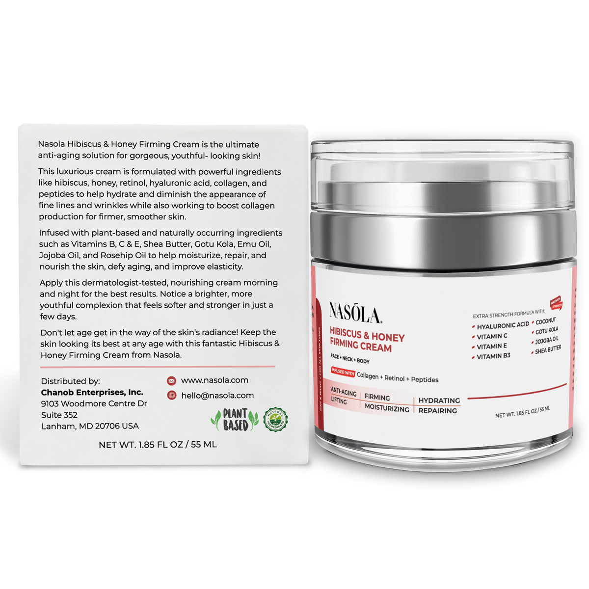 Hibiscus And Honey Firming Cream | Natural Skin Tightening