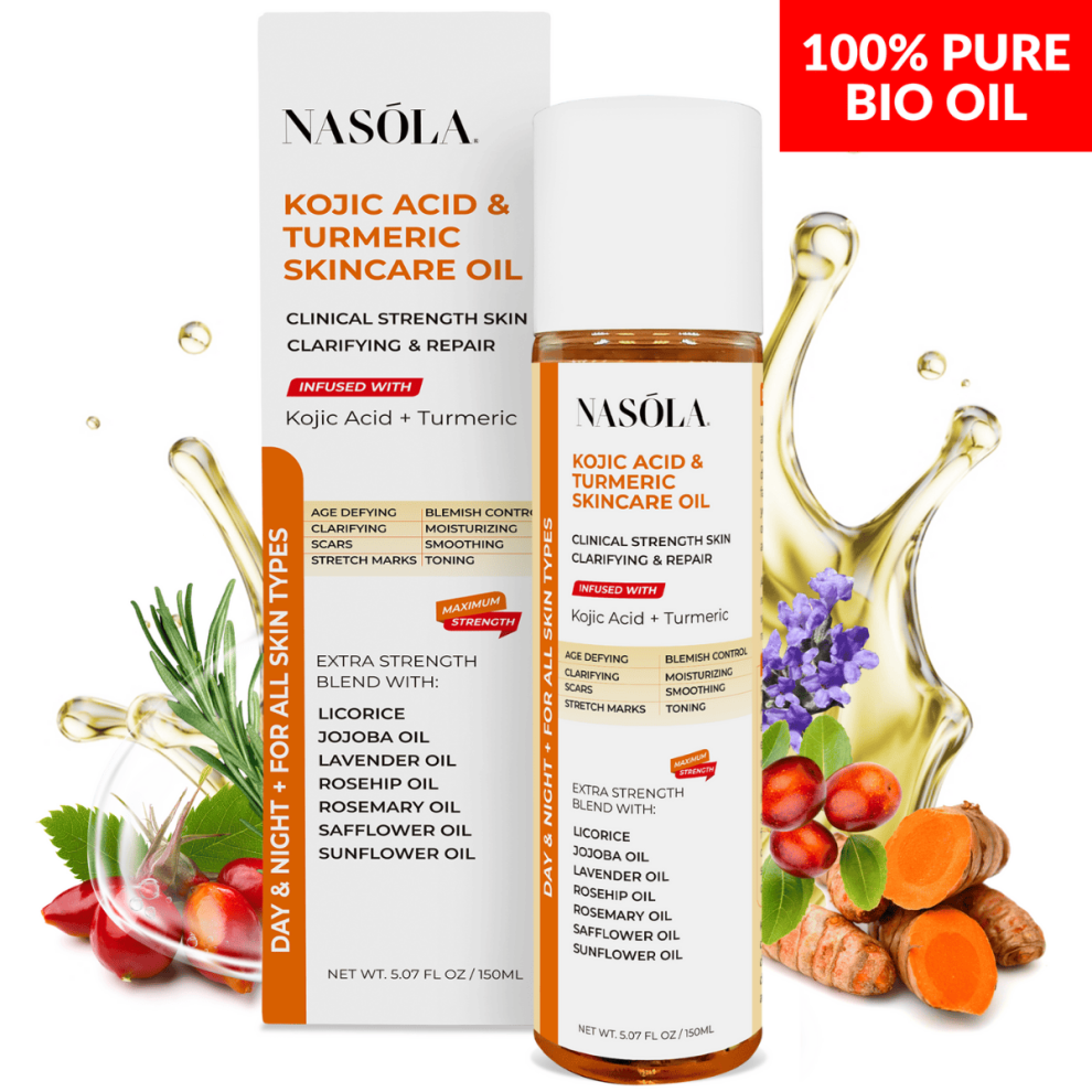 Nasola Kojic Acid & Turmeric Skincare Bio Oil - Skin Glow